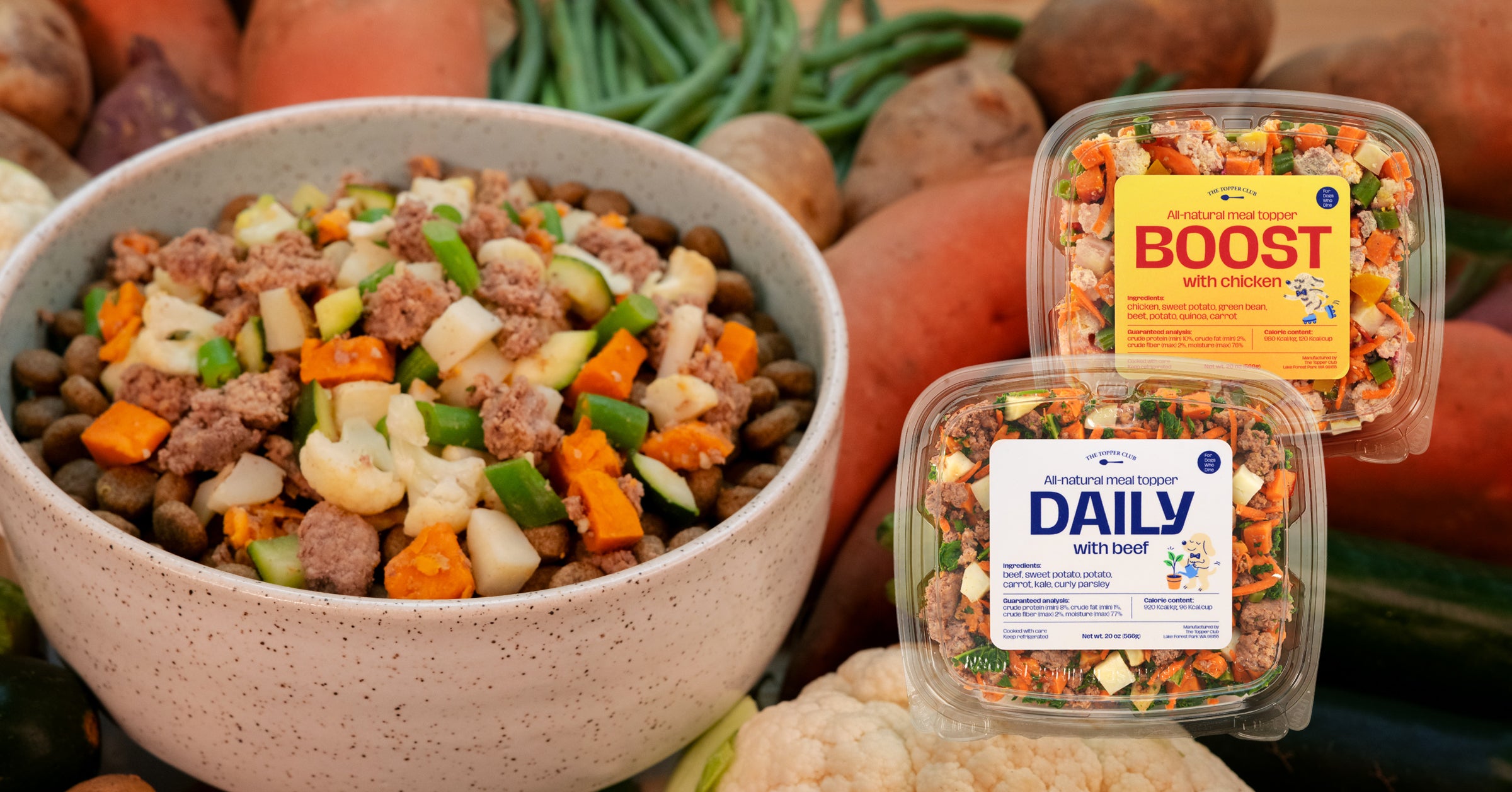 Fresh Dog Food Toppers, Seattle Delivery | The Topper Club